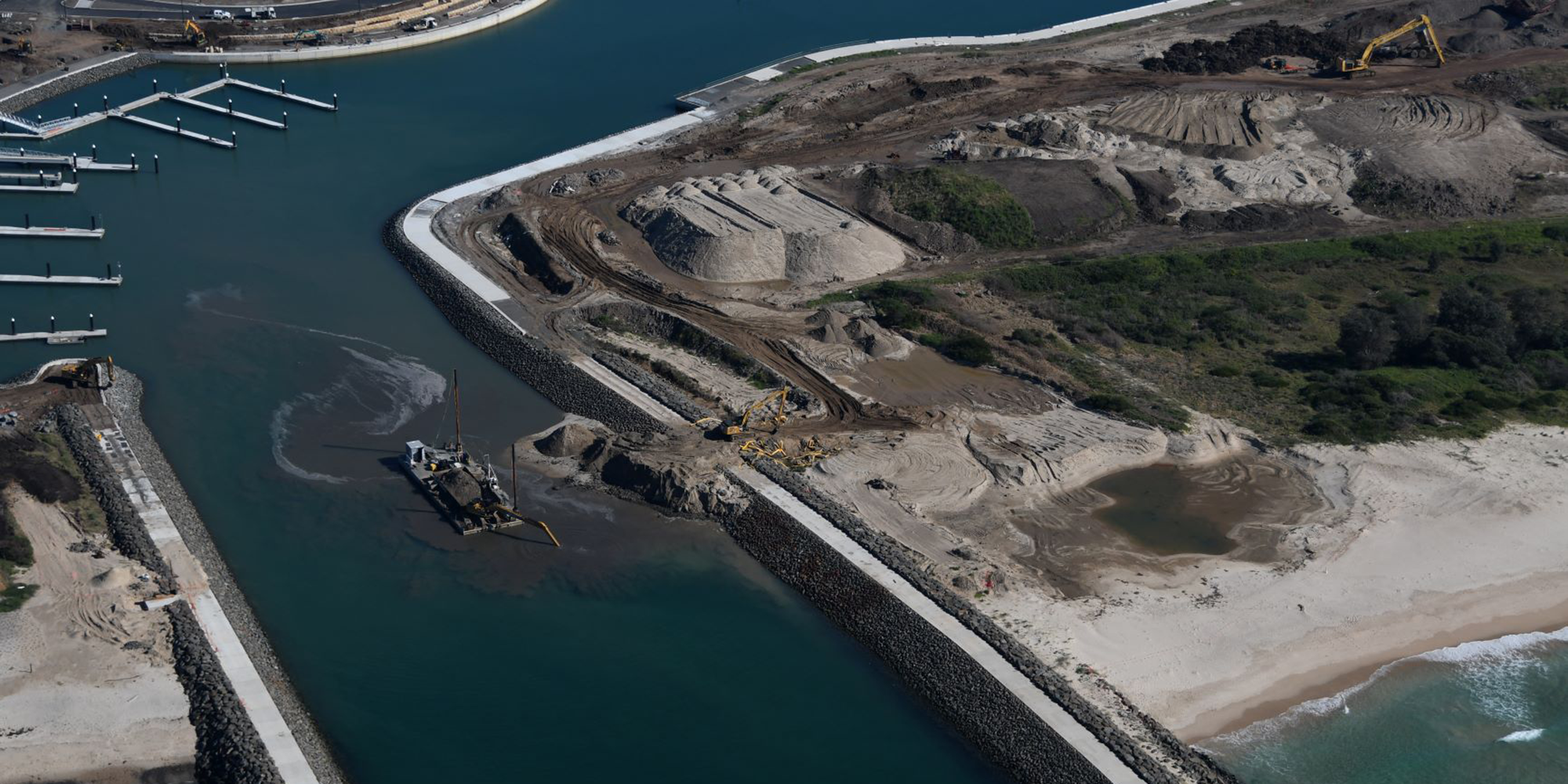 Sand Plug Removal Progress | The Waterfront Shell Cove NSW | News