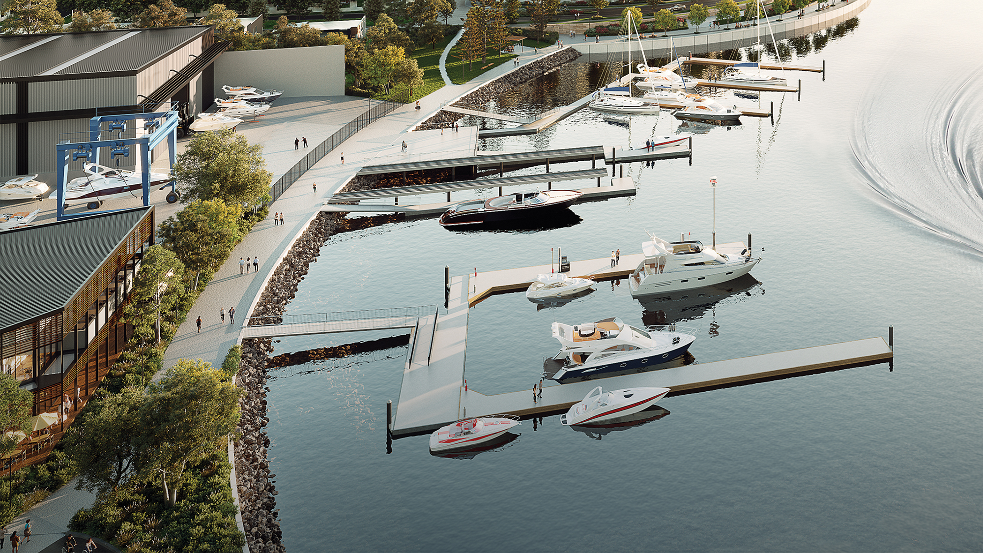 Shell Cove Town Centre Marina Bhiacomau