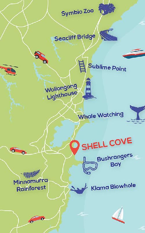 Discover day trips from Sydney | The Waterfront, Shell Cove NSW